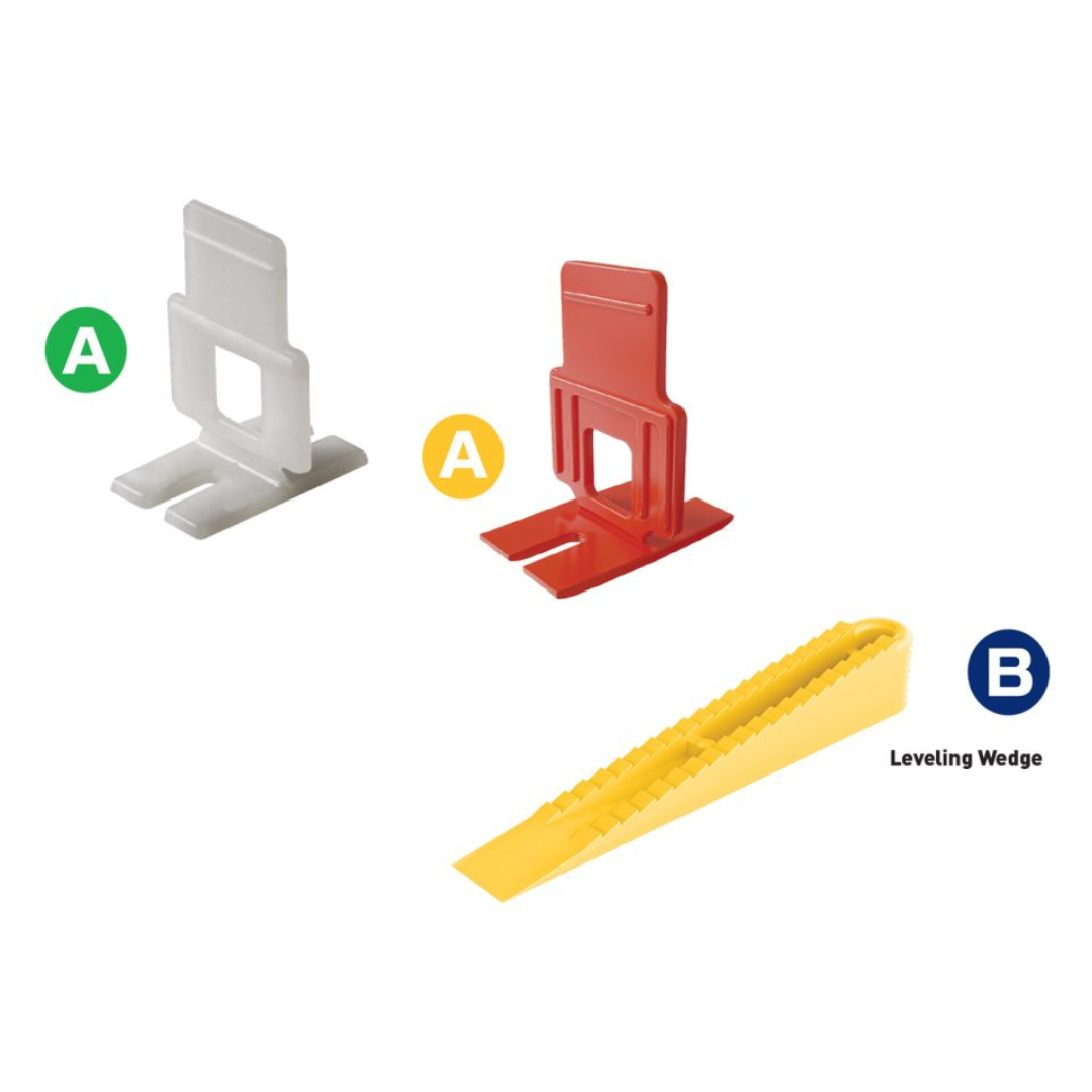 LASH Floor and Wall Tile Leveling System, Flat Clips Part A (300-Pack ...