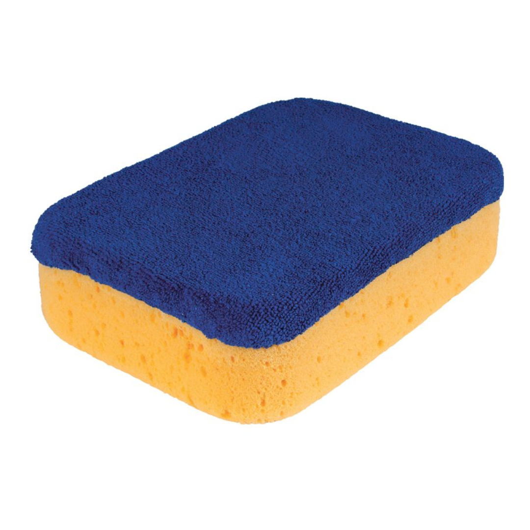 7 in. x 5.5 in. x 2 in. Microfiber Polishing Sponge for Grouting, Clea ...