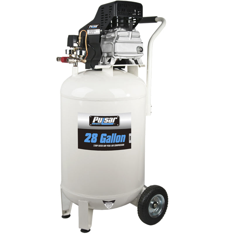 Pulsar PCE6280 Portable Air Compressor, Tool Only, 28 gal Tank, 5 hp ...