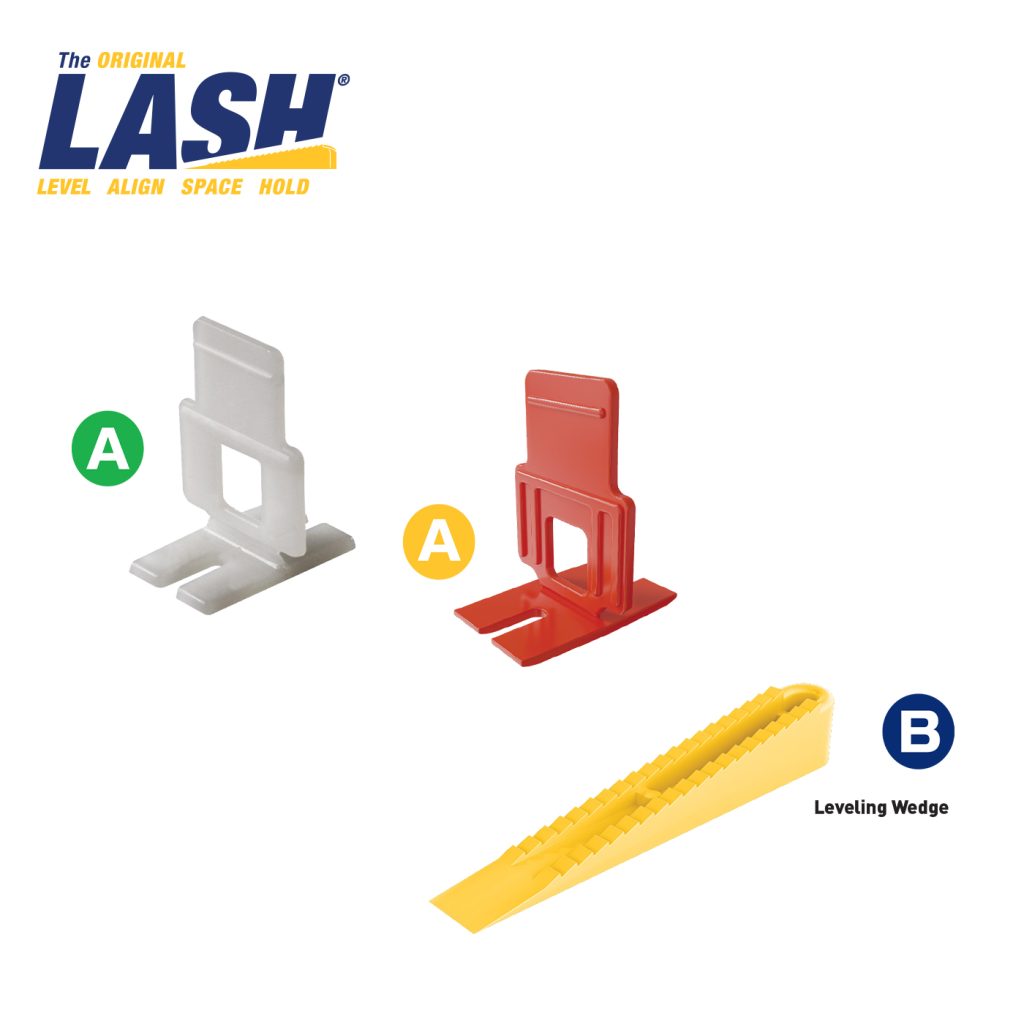 LASH 1/8” Flat Tile Leveling Clips, (300-Pack) — Quality Industrial Safety