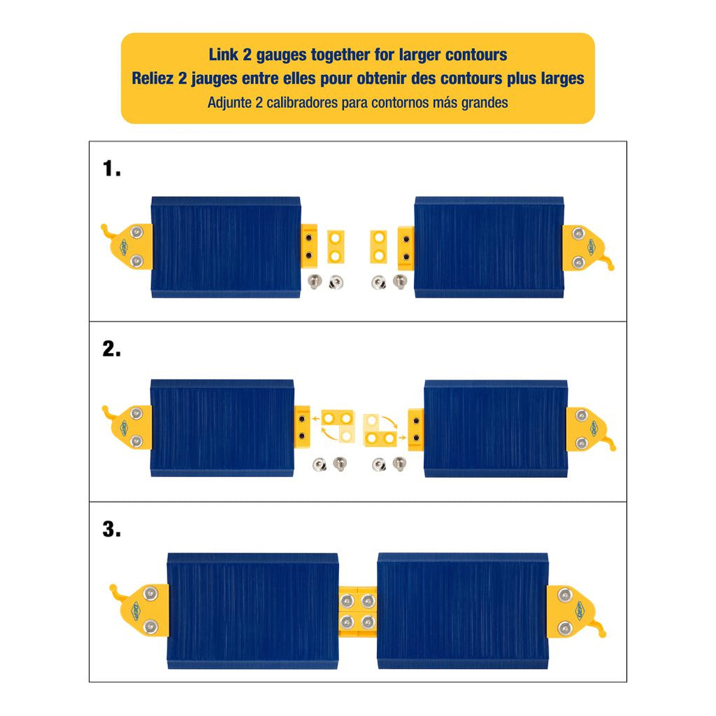 6 in. Locking Professional Profile and Contour Gauge — Quality ...