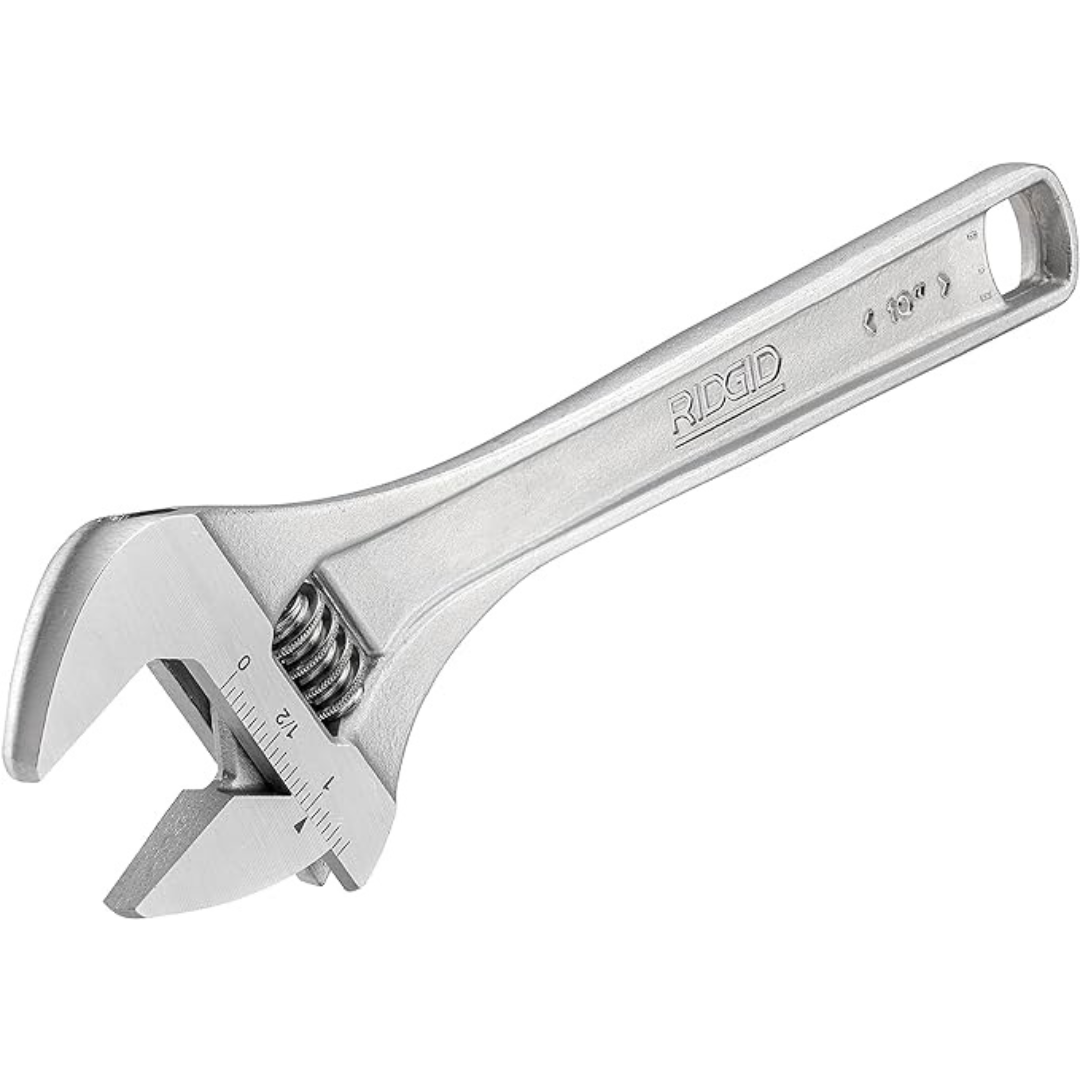 10" Wide-Capacity Adjustable Wrench — Quality Industrial Safety