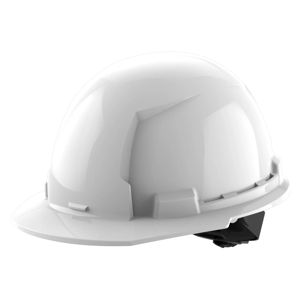 BOLT White Front Brim Hard Hat w/4pt Ratcheting Suspension (USA) - Typ ...