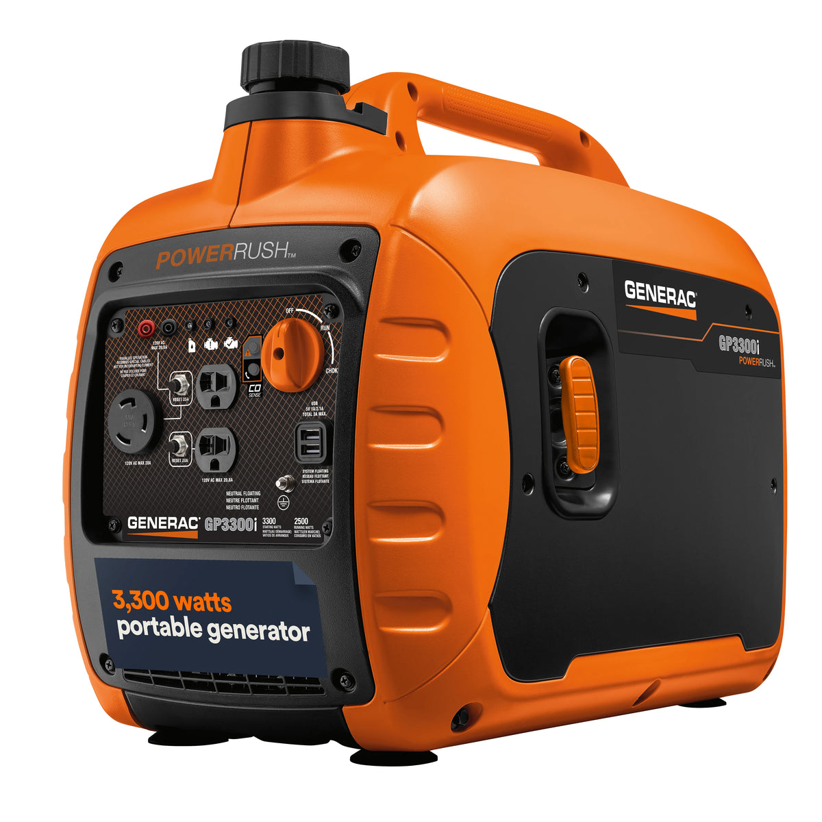 3300 Watt Portable Inverter Generator With COSENSE® Technology ...