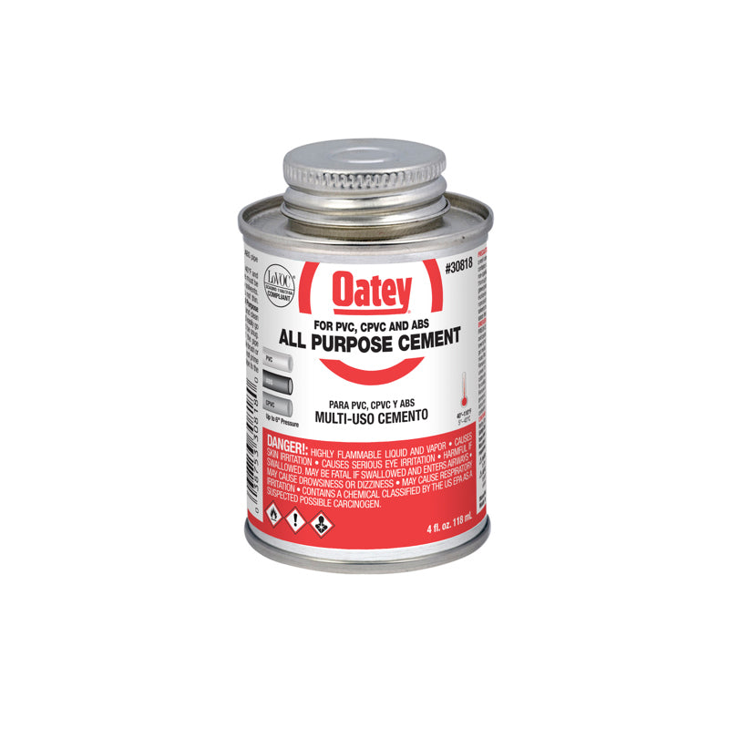 Oatey® All Purpose Cement 4oz. — Quality Industrial Safety